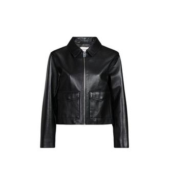 Saison 1865 Veste droite Bumia courte en cuir