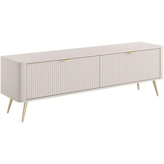 Mirjan24 Mobilier1 - Meuble tv Versoe 104, Beige, Le nombre de portes: 0, Nombre de tiroirs: 0, 164x52x38cm