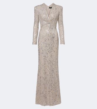 Jenny Packham Robe longue Arizona &agrave; ornements