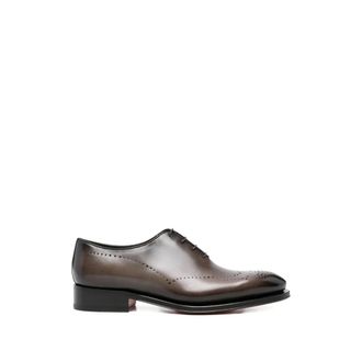 Santoni Herren, Schuhe, Braun, 43 1/2 EUGr&ouml;&szlig;e