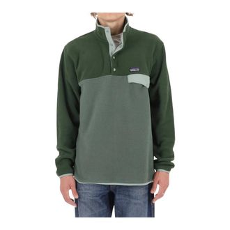 Patagonia Leichter Synchilla Snap-T Pullover - - Sport - Herren - Gr&uuml;n - S