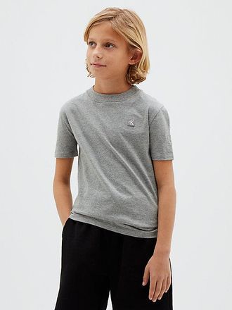Calvin Klein Logo-t-shirt F&uuml;r Kinder - Medium Grey Heather - Gender-inclusive Kinder - 16 Jahre (170 cm)