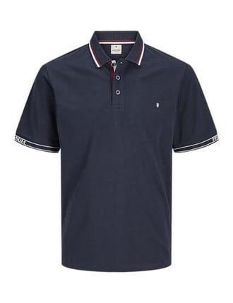 Jack & Jones Jprblugabriel SS Polo, Bleu Nuit, S Hommes