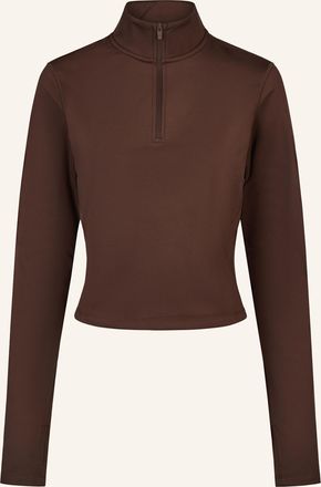 Fabletics Longsleeve Cold Weather Half-Zip braun