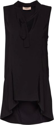 Twinset Femme, Blouses et Chemises, Noir, Taille: 36 FR Chemisier en Georgette avec
