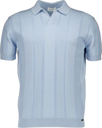 Gentiluomo Homme, Tops, Bleu, Taille: M Polo No Buttons SS