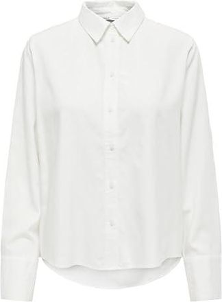 Only Only Femme Onlberit L/S T-Shirt WVN Chemise, Blanche-Neige, XS EU