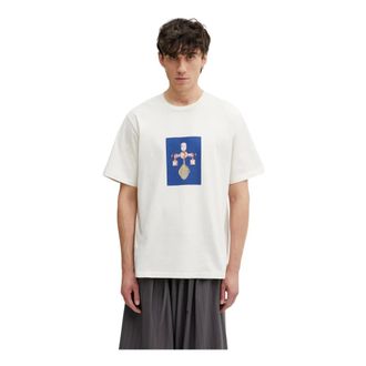 Wales Bonner Wales Bonner - T-shirt Compass - Homme - Tops - Blanc - Taille: L