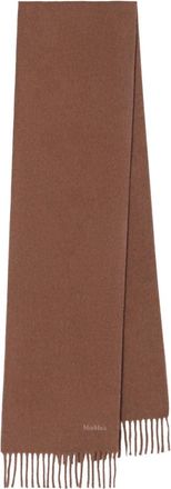 Max Mara Stola mit Monogramm-Stickerei - - Accessories - Damen - Braun - ONE SIZE