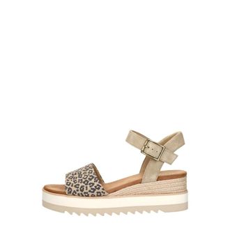 Toms Toms, Femme, Chaussures, Beige, Taille: 41 EU Diana Wedge Sandal