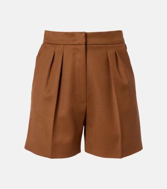 Max Mara Short Ozieri à taille haute en laine vierge