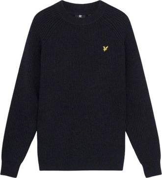 Lyle & Scott Homme, Pulls, Bleu, Taille: XL Shaker Stitch Mock Neck