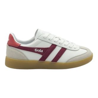 Gola Cuir Viper pour femme, Blanc/cerise/corail/gomme, 41 EU