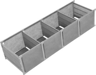 Cabilock Mehrst&ouml;ckiges B&uuml;cherregal aus Stabilem Material F&auml;chern Vielseitiges Standregal f&uuml;r Wohnzimmer B&uuml;ro und Esszimmer Einfacher Aufbau Modernes Silbergrau