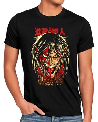 style3 A.N.T Break The Wall Herren T-Shirt Attack Anime Japan Manga on Titan AOT, Gr&ouml;&szlig;e:XL