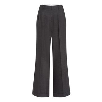 Marc Aurel Plata Bundfaltenhose mit Umschl&auml;gen - - Trousers - Damen - Grau - S