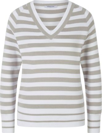 Peter Hahn V-Pullover aus 100% SUPIMA-Baumwolle Peter Hahn mehrfarbig