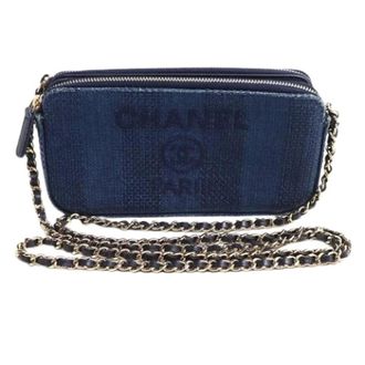 Chanel Sac bandouli&egrave;re en toile Pre-owned - Femme - Pre-owned - Bleu - Taille: ONE Size