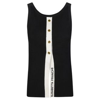 Elisabetta Franchi Damen, Oberteile, Schwarzk, SGr&ouml;&szlig;e