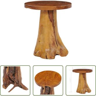vidaXL vidaXL Table dappoint en bois - Table basse 40x40 cm Bois de teck massif