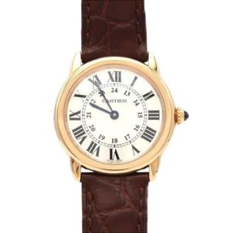 Cartier Montre Ronde Solo Small Pre-owned - Femme - Pre-owned - Blanc - Taille: ONE Size