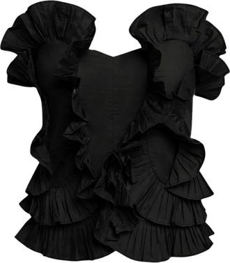 Weili Zheng Femme, Blouses et Chemises, Noir, Taille: 40 FR S26Ct04 Bandeau Top