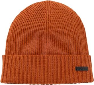 HUGO BOSS Homme, Accessoires, Orange, Taille: ONE Size Fati Beanie