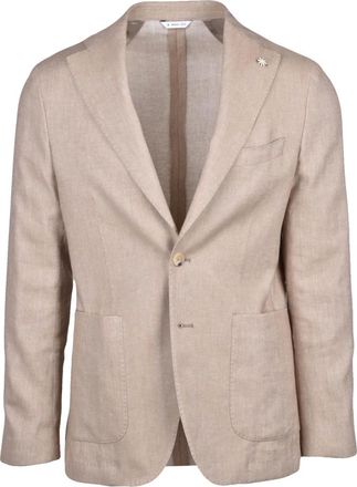 Manuel Ritz Homme, Vestes, Beige, Taille: 3XL Giacca Stondata