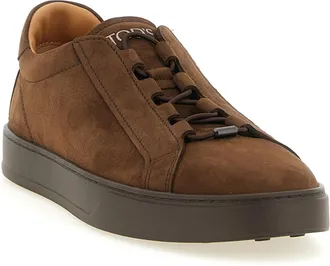 Tod's Nubuck Leather Sneaker - Brown