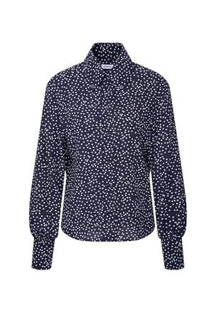 Seidensticker Regular Fit Langarm Bluse Blouse, Bleu, 42 Femmes