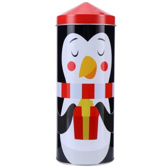 Cabilock Weihnachten Wei&szlig;blech Leere Dosen Pinguin S&uuml;&szlig;igkeiten Keksdose Geschenkbox Schokoladenkekse Inhaber Weihnachten Gunst Boxen f&uuml;r Weihnachten Weihnachts