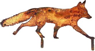 QUINTRA Hinterhältige rustikale Metall-Gartendekoration mit Pfählen, Metall-Gartendekoration, Outdoor-Plug-In-Gartendekoration, Kunst, Heimdekoration Gartenst