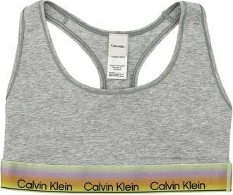 Calvin Klein Soutien-gorge de sport en coton - Femme - Sport - Gris - Taille: 36 FR