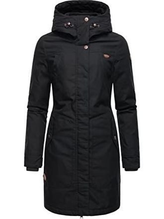 Ragwear Parka dhiver chaud pour femme Jannisa Intl Taille XS &agrave; 6XL, Noir, XL