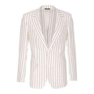 Dolce & Gabbana Homme, Vestes, Blanc, Taille: S Giacca