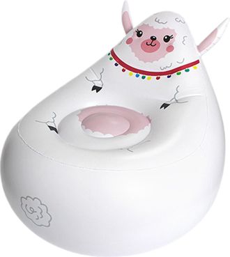 Generic Aufblasbarer Tierstuhl f&uuml;r Kinder - 31,5 Zoll PVC-Kinderlounge | AFFE Panda Schaf tragbare Cartoon aufblasbare Sofa f&uuml;r Camping Hinterhof Terrasse Ind
