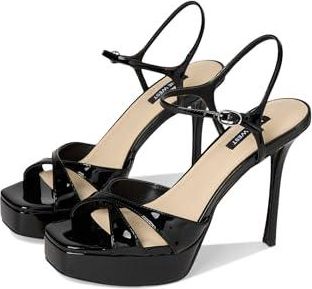 Nine West Tates pour femmes, Noir verni 001, 36.5 EU