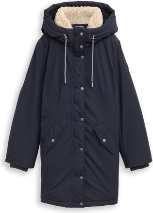 Tom Tailor Tom Tailor Damen 1047531 Winter Parka Mit Kapuze, 10668 - Sky Captain Blue, 3XL EU