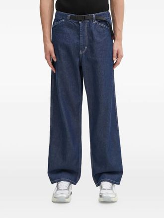 Gramicci Sutter contrast-stitch denim trousers - Blau