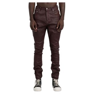 Rick Owens Homme, Jeans, Rouge, Taille: W29 Detroit Cut Jeans