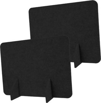 OSALADI 2 Teiliges Sichtschutzpaneel F&uuml;r Den Schreibtisch Akustische Freistehende Schreibtischtrennwand Ger&auml;uschreduzierende Leichte Schalldichte Trennwand Mi