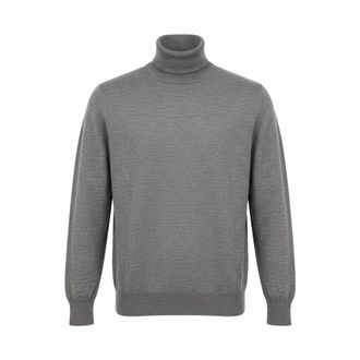 Ferrante Homme, Pulls, Gris, Taille: XL 12 Gauge Turtleneck