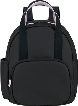 American Tourister Puffypop - Mini Rucksack für Damen (35 cm, 8.5 L) - Fach für AirPods & Tablet - 2 Flaschenhalter - Schwarz