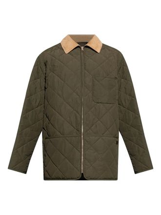 Bally veste à matelassage losanges - Vert