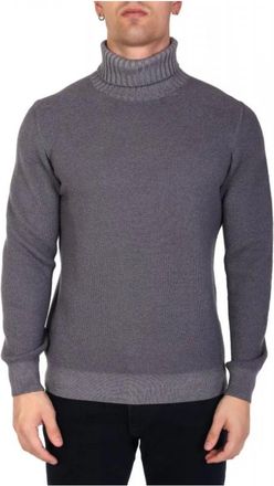 Gran Sasso Homme, Pulls, Gris, Taille: XL Dolcevita Turtleneck