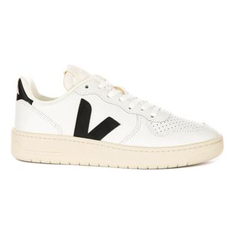 Veja Prime Leder Wei&szlig; Schwarz Damen Sneakers - - Shoes - Damen - Wei&szlig; - 36 EU