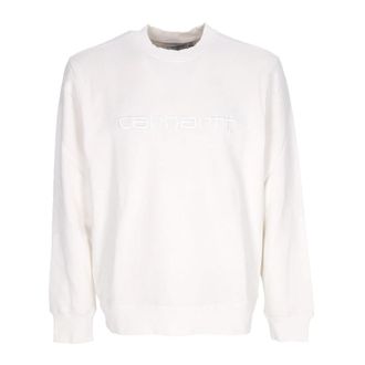 Carhartt Work in Progress Gewachster Crewneck Sweatshirt - - Sweatshirts & Hoodies - Herren - Wei&szlig; - XL