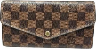 Louis Vuitton Portefeuille long Damier doccasion (bi-pli) - Femme - Pre-owned - Brun - Taille: ONE Size