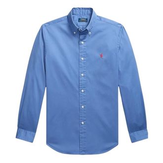 Polo Ralph Lauren Homme, Chemises, Bleu, Taille: L Classic-Fit Twill Shirt
