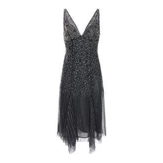 Elisabetta Franchi T&uuml;llkleid mit Unterkleid - - Dresses - Damen - Schwarzk - L